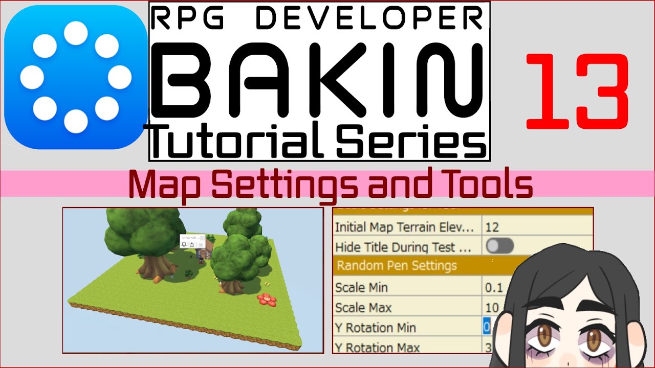 Getting Started in RPG Developer BAKIN: Random Pen Tool, Map Settings