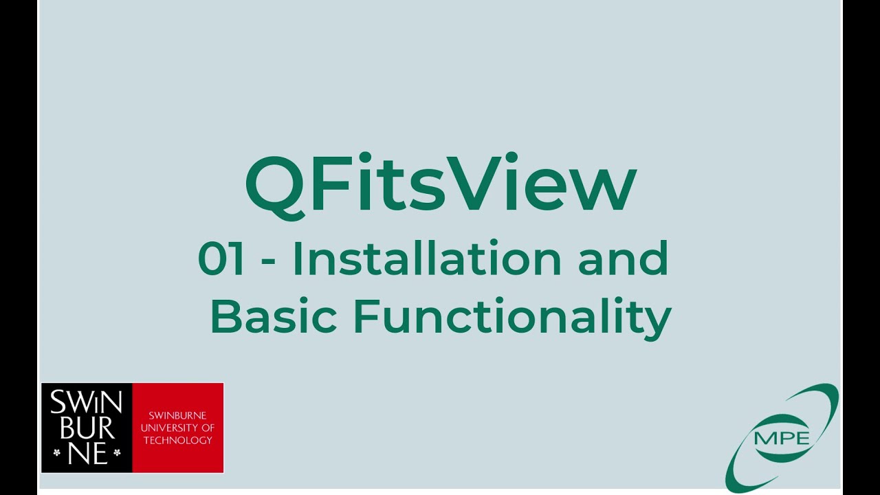 QFitsView 01 - Installation and Basic Functionality