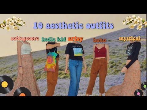 10 aesthetic outfits - indie / cottagecore / artsy 🐝