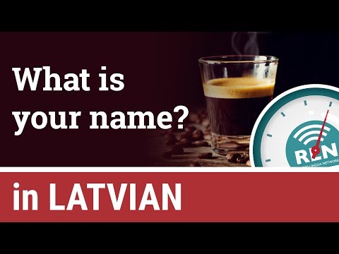 How to say "my name is..." and ask "what is your name?" in Latvian - One Minute Latvian Lesson 6