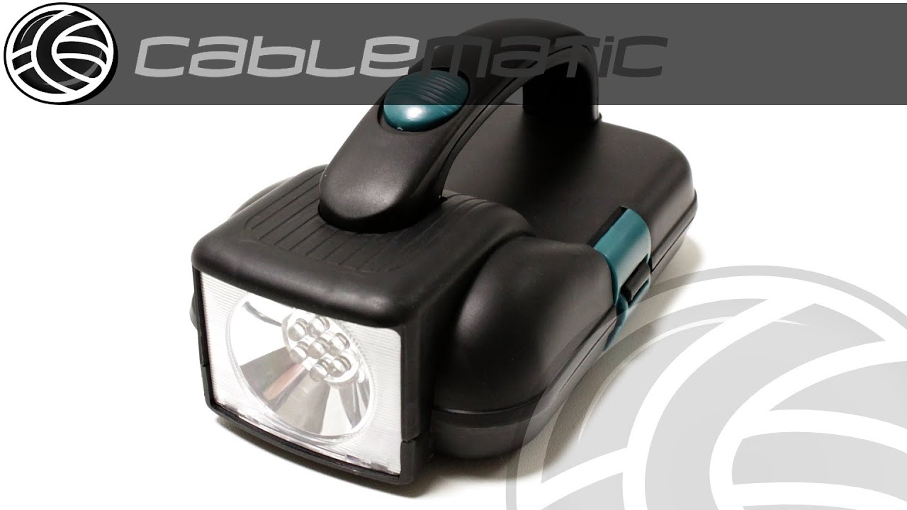 Caja de herramientas con linterna de 7LED distribuido por CABLEMATIC ®