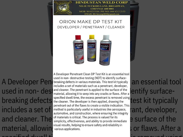 Silicon Compound - Cleaner Developer Penetrant Dp Test Kit Trader ...
