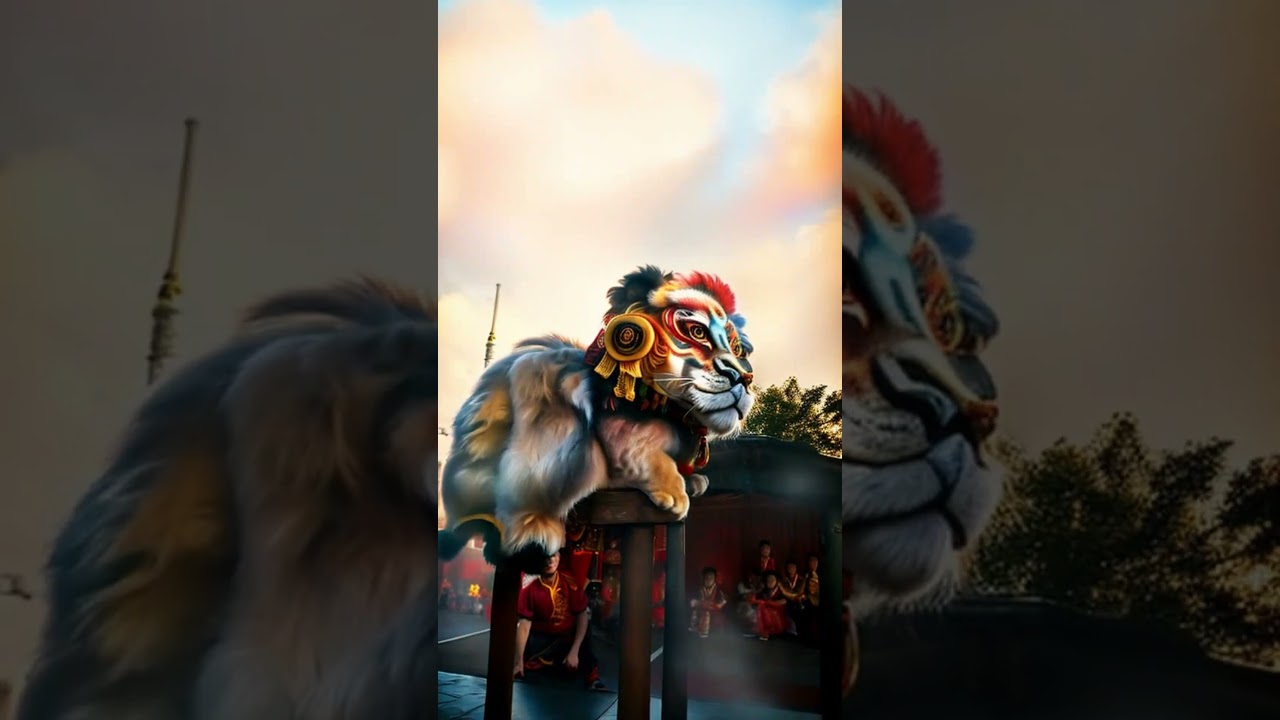 Chinese New Year Lion Dance Clip