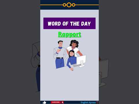 Rapport Meaning | English Vocabulary | English Word #shorts #youtubeshorts #english #vocabulary