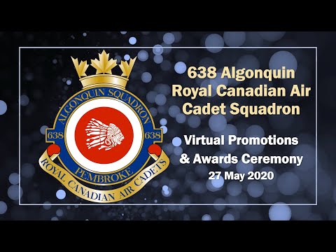 638 Squadron's Virtual Promotions and Awards Ceremony