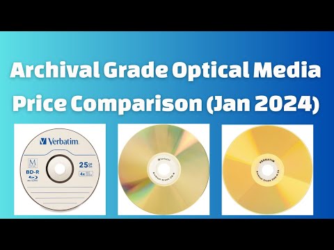 Price Comparison - Archival-Grade Optical Media Including M-Disc (Jan 2024)