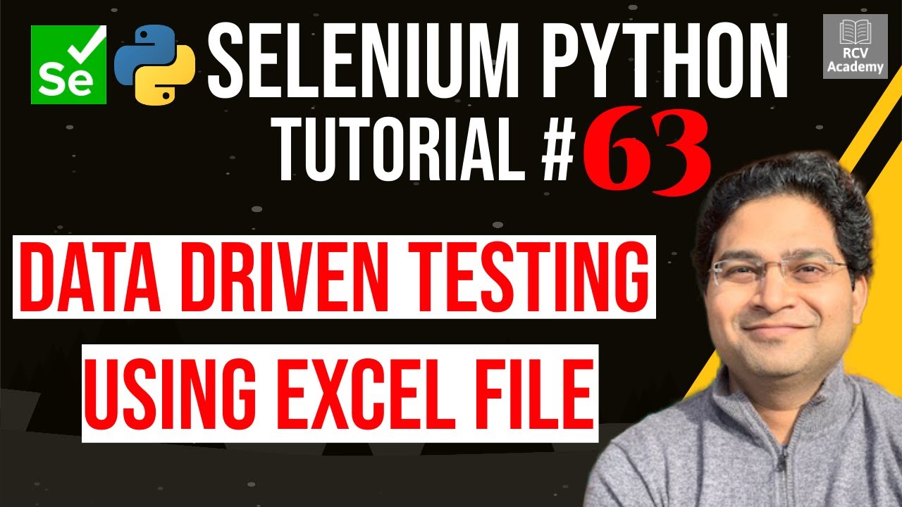 Selenium Python Tutorial #63 - Data Driven Testing using Excel File