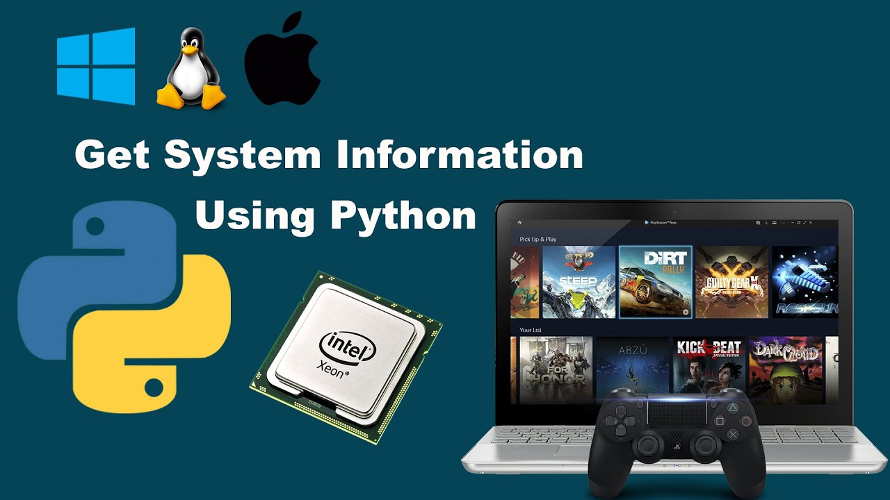 Get system information using python