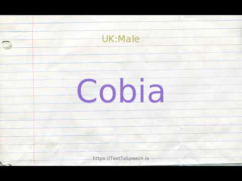 How to pronounce cobia