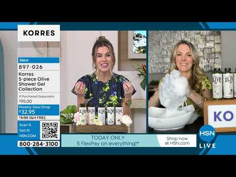 Korres 5piece Olive Shower Gel Collection