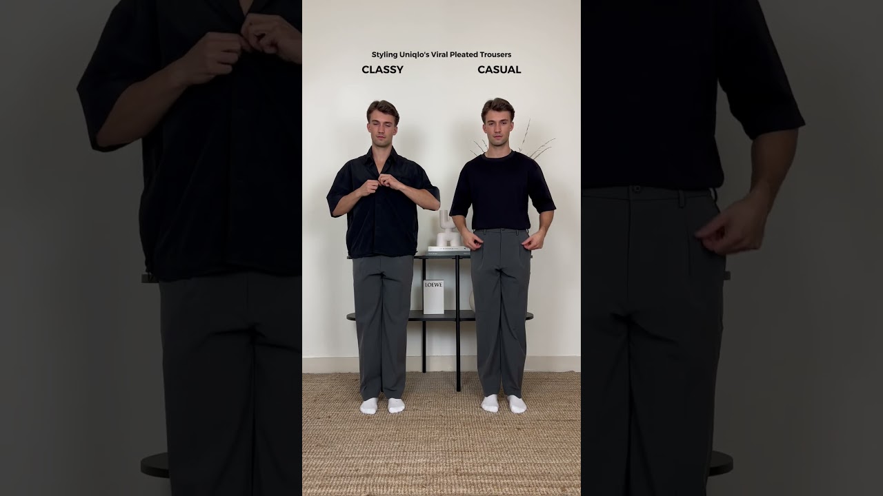 STYLING VIRAL PLEATED TROUSERS 🤯👖 Classy or Casual? #fashion #menswear