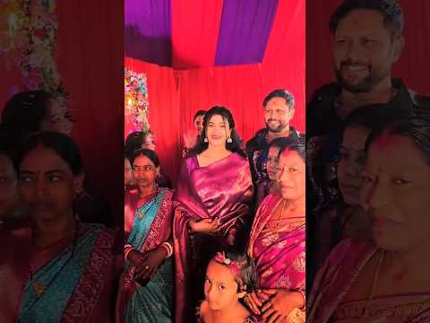 Varsha Priyadarshini Odia Actres attend a marriage function