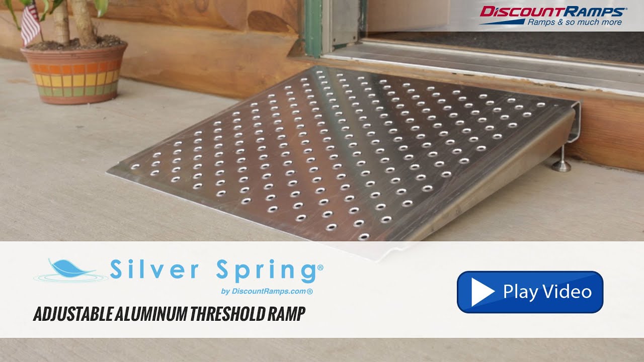Silver Spring Adjustable Aluminum Threshold Ramp