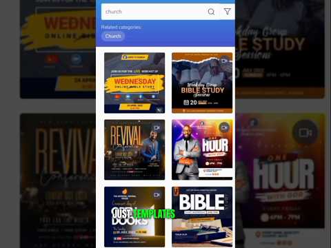 HOW TO DESIGN CHURCH POSTERS WITH EASE #graphicsdesigns #churchonline #church #shorts