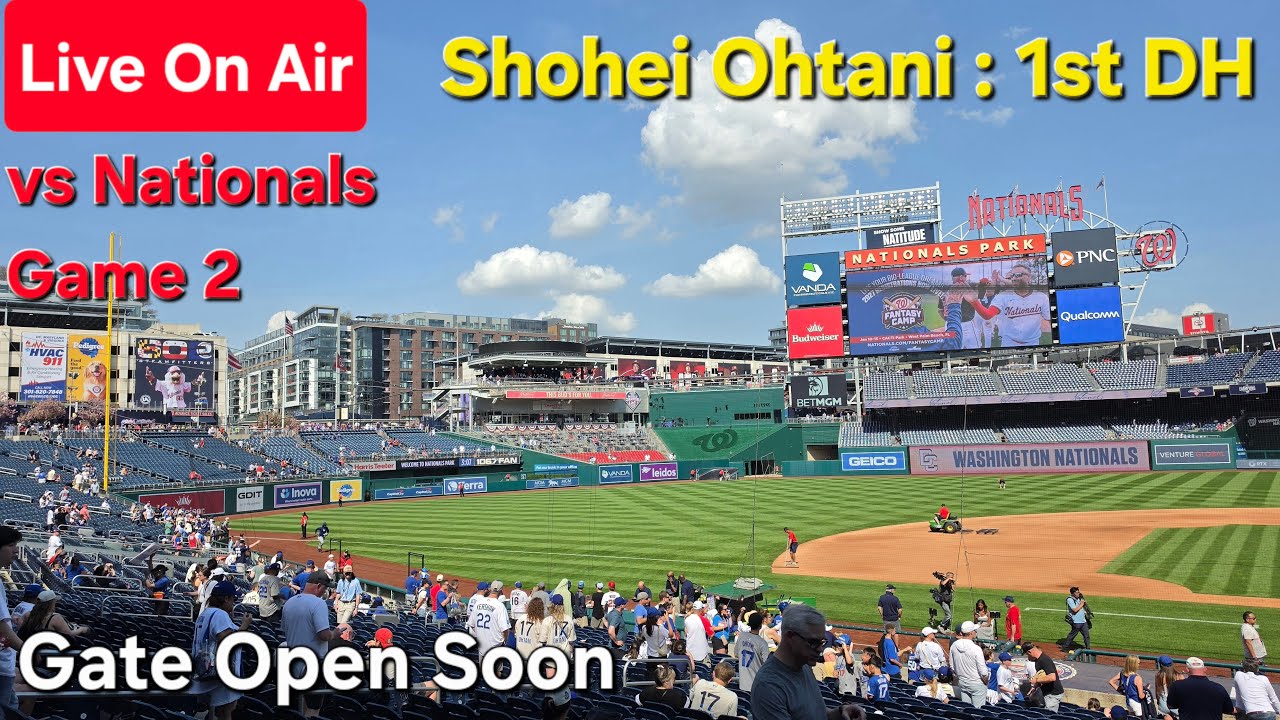 【ライブ配信】対ワシントン・ナショナルズ〜シリーズ2戦目〜大谷翔平選手は1番DHで出場⚾️まもなくゲートオープン⚾️Shinsuke Handyman がライブ配信中！