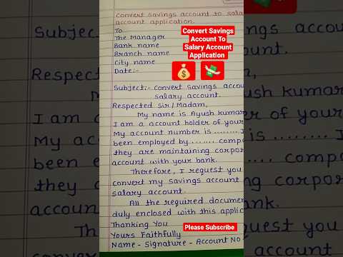 Convert savings account to salary account #shorts #youtubeshorts #short
