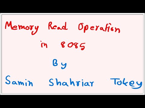 16. Architecture of 8085 - Memory Read/Opcode Fetch