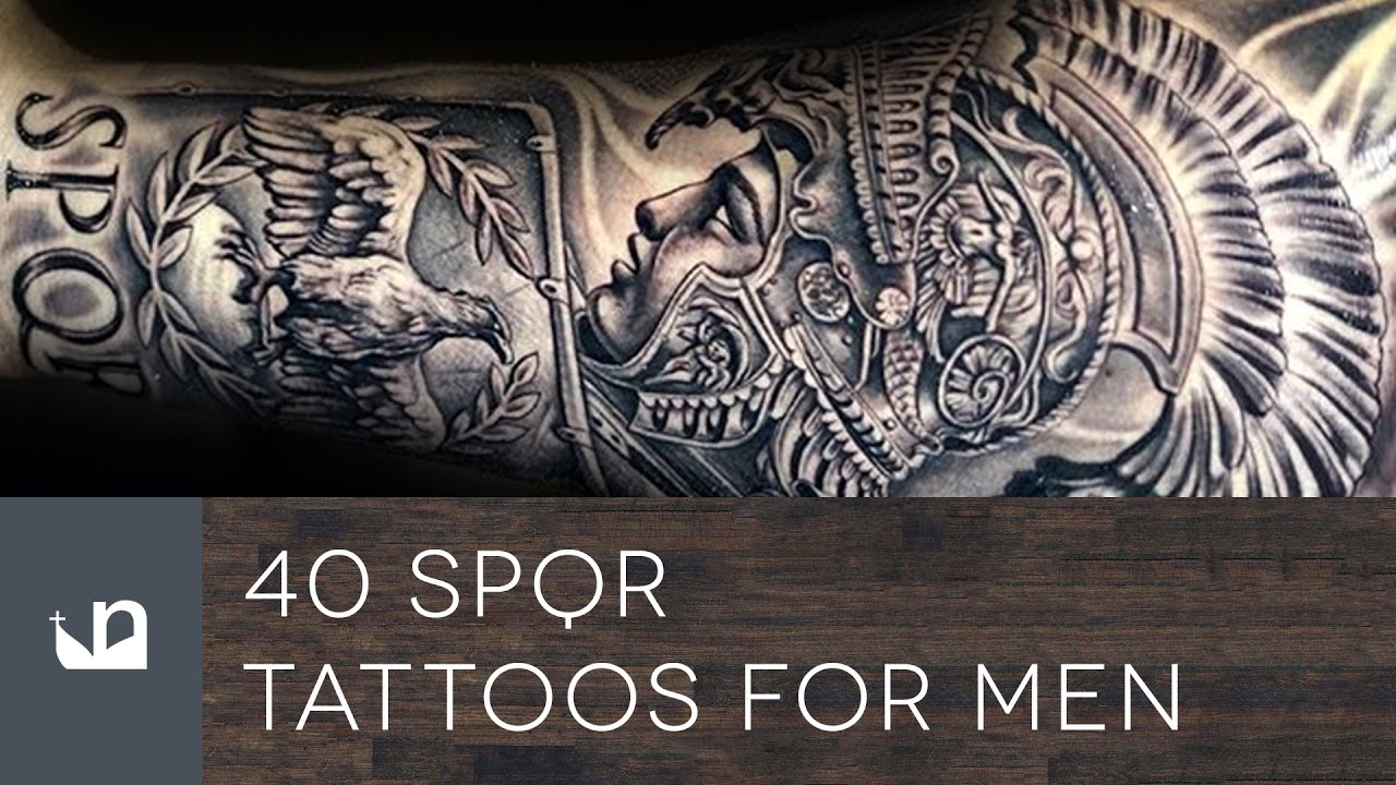 40 SPQR Tattoos For Men