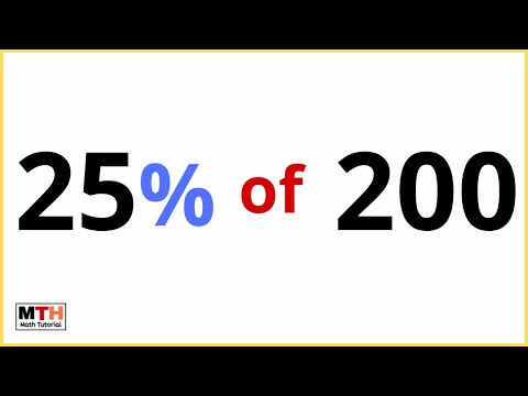 What is 25 percent of 200? (25% of 200)