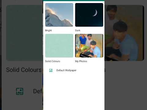 WhatsApp home screen background photo | how to change whatsapp homescreen wallpaper