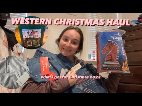 WESTERN/RODEO ADDITION: What I Got for Christmas 2023 #westernhaul #rodeo #western #Christmashaul