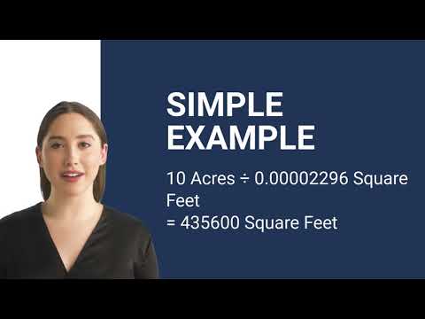 Convert from Acres to Square Feet
