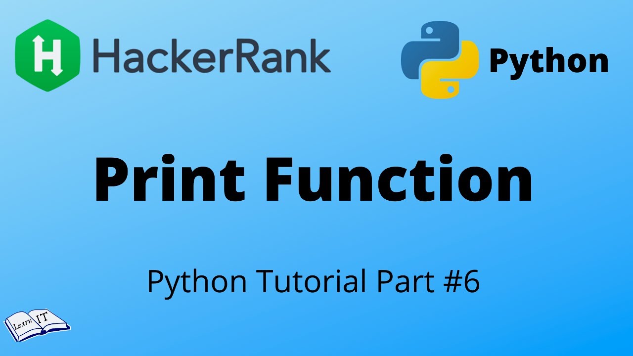 Python tutorial #6 || Print Function - HackerRank solution