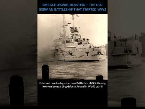 SMS SCHLESWIG HOLSTEIN – THE OLD GERMAN BATTLESHIP THAT STARTED WW2 #schleswigholstein #worldwar2