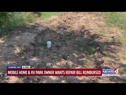 Mobile home & RV park owner wants repair bill reimbursed