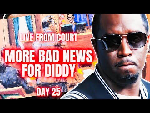 Live From Diddy Trial Day 25: Diddy BEGS Judge To Get Rid Of NEW Juror 1Week Defense Plan
