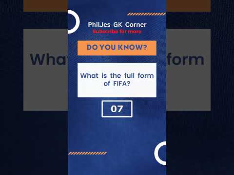 Full form of FIFA? | #shorts