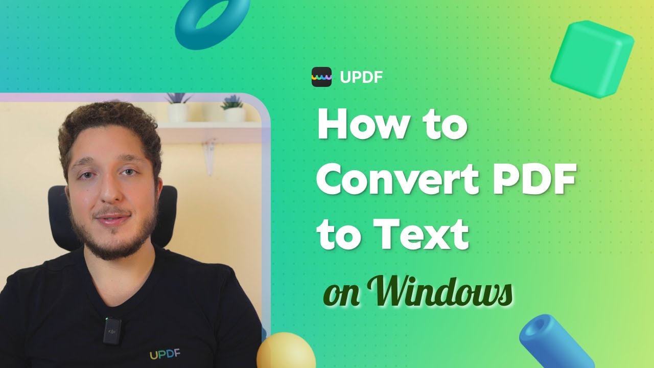 How to Convert PDF to Text on Windows | UPDF