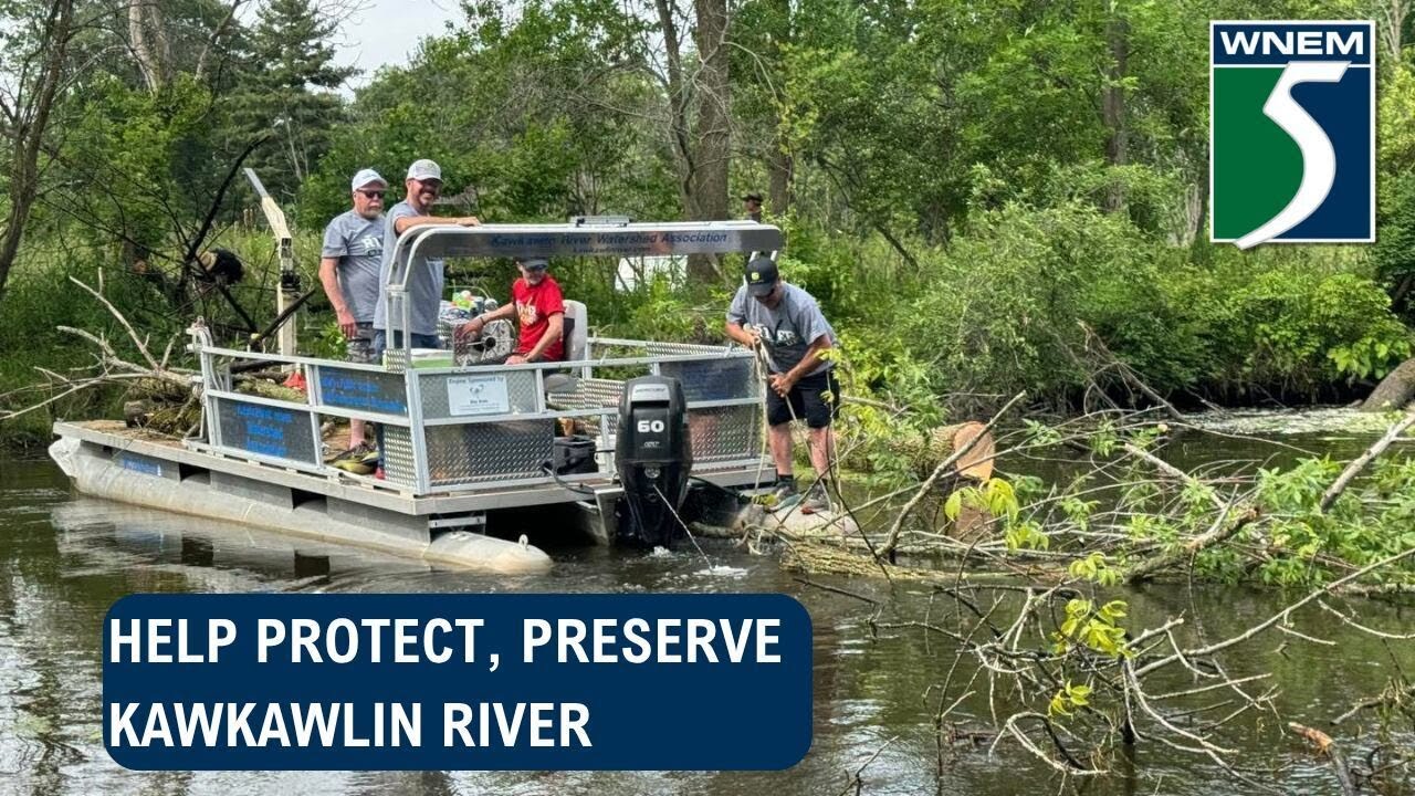 Kawkawlin River clean up