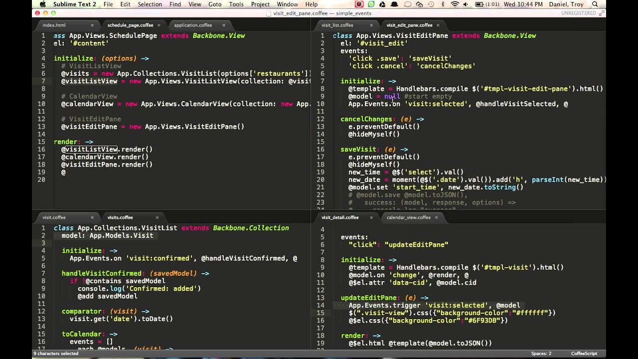 Backbone.js / CoffeeScript tutorial