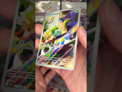 Bulbasaur Illustration Rare! #pokemon #bulbasaur #shorts #fyp #foryou #stellarcrown #pokemoncards