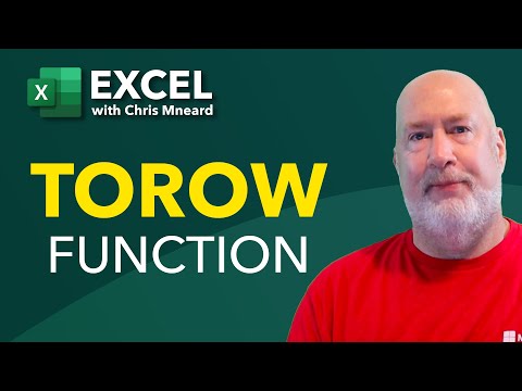 Mastering the TOROW Function in Excel