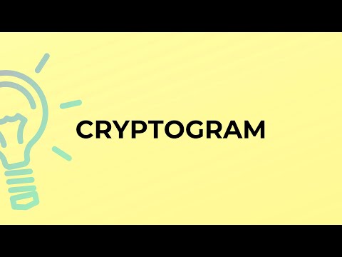 What is the meaning of the word CRYPTOGRAM?