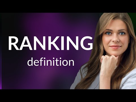 Ranking • RANKING definition