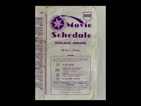 AFN Europe Radio - Karlsruhe - Ulm - Heilbronn Areas AAFES Movie Theater Schedule Aug 1980 1336