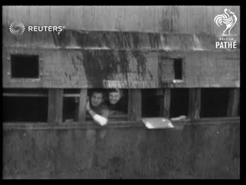 ISRAEL: Illegal immigrant ships arrive in Haifa (1946)