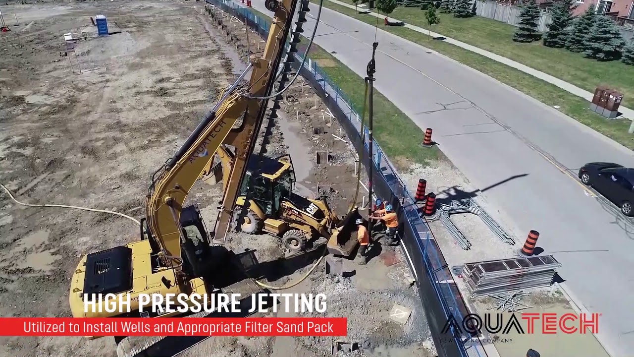 Aquatech Eductor Dewatering System Installation
