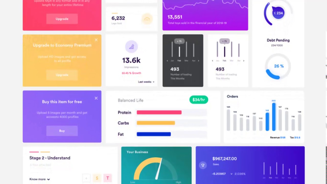 Photoshop CS6 Free Download – Dashboard Element UI kit