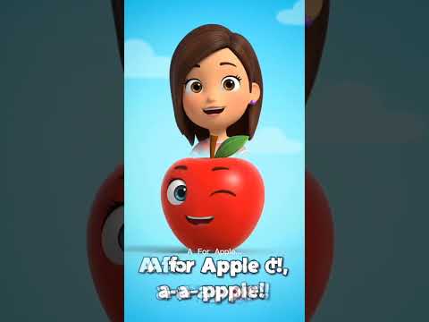 "A for Apple 🍎 | Alphabet Learning for Kids" #abclearning #kidslearning #short