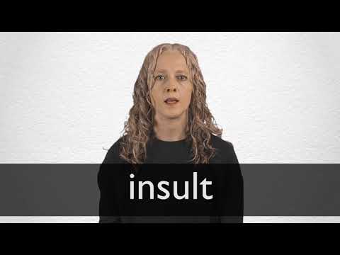 How to pronounce INSULT in British English