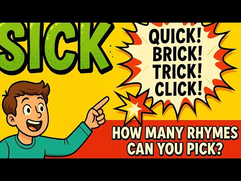 10 rhyming words of sick# सिक के मिलतेजुलते शब्द# rhyming#english#splendidbrains