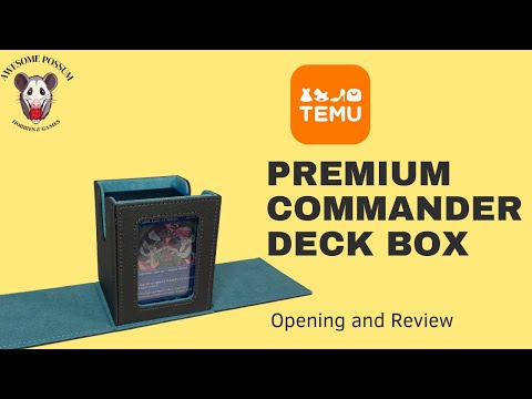 Temu's Premium Double-Sleeved MTG Commander Deck Box Opening and Review