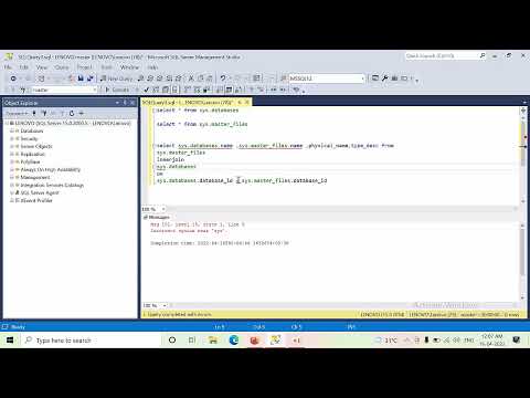 How To List Databases Logical and Physcial Names in SQL Server