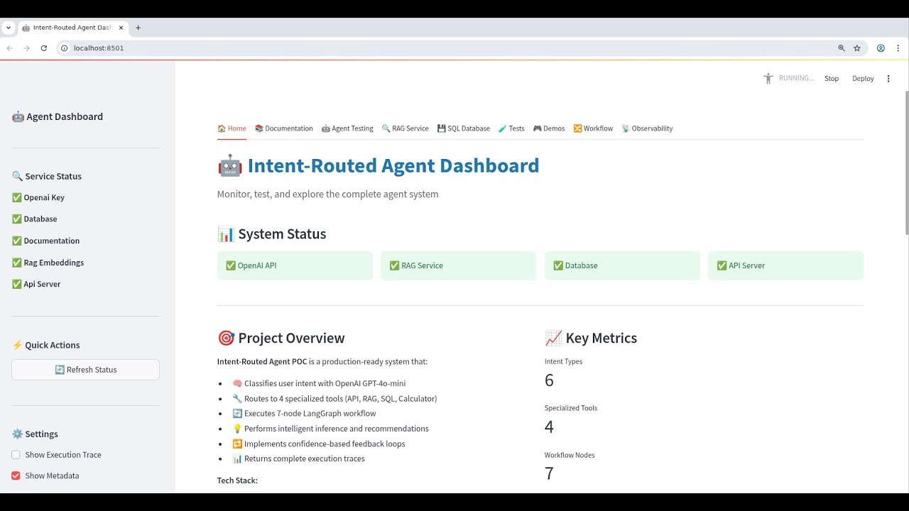 Multi-Tool AI Agent with Intent Classification
