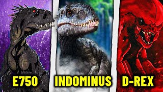 All 9 Hybrid Dinosaurs in Jurassic Park - The Entire Lore, Rebirth & World Explained