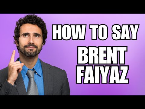 How To Pronounce Brent Faiyaz (Correctly)